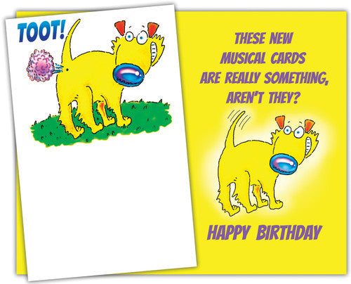TOOT! Humor Birthday Card – Blue Bird Cards