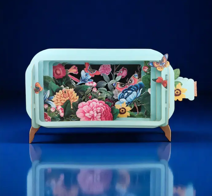 Blooms & Butterflies - Message in a Bottle - Pop-Up Card – Blue Bird Cards
