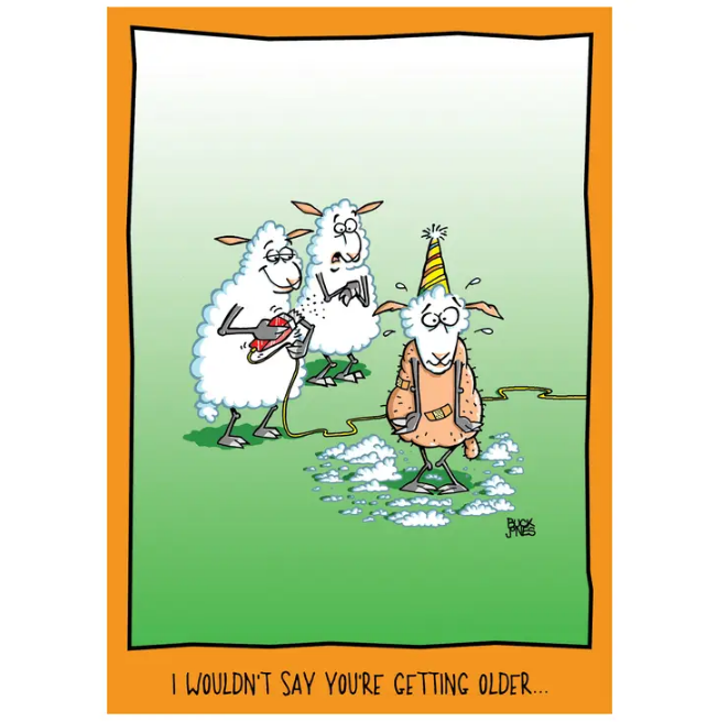 Cutting it Close - Funny Birthday Card – Blue Bird Cards