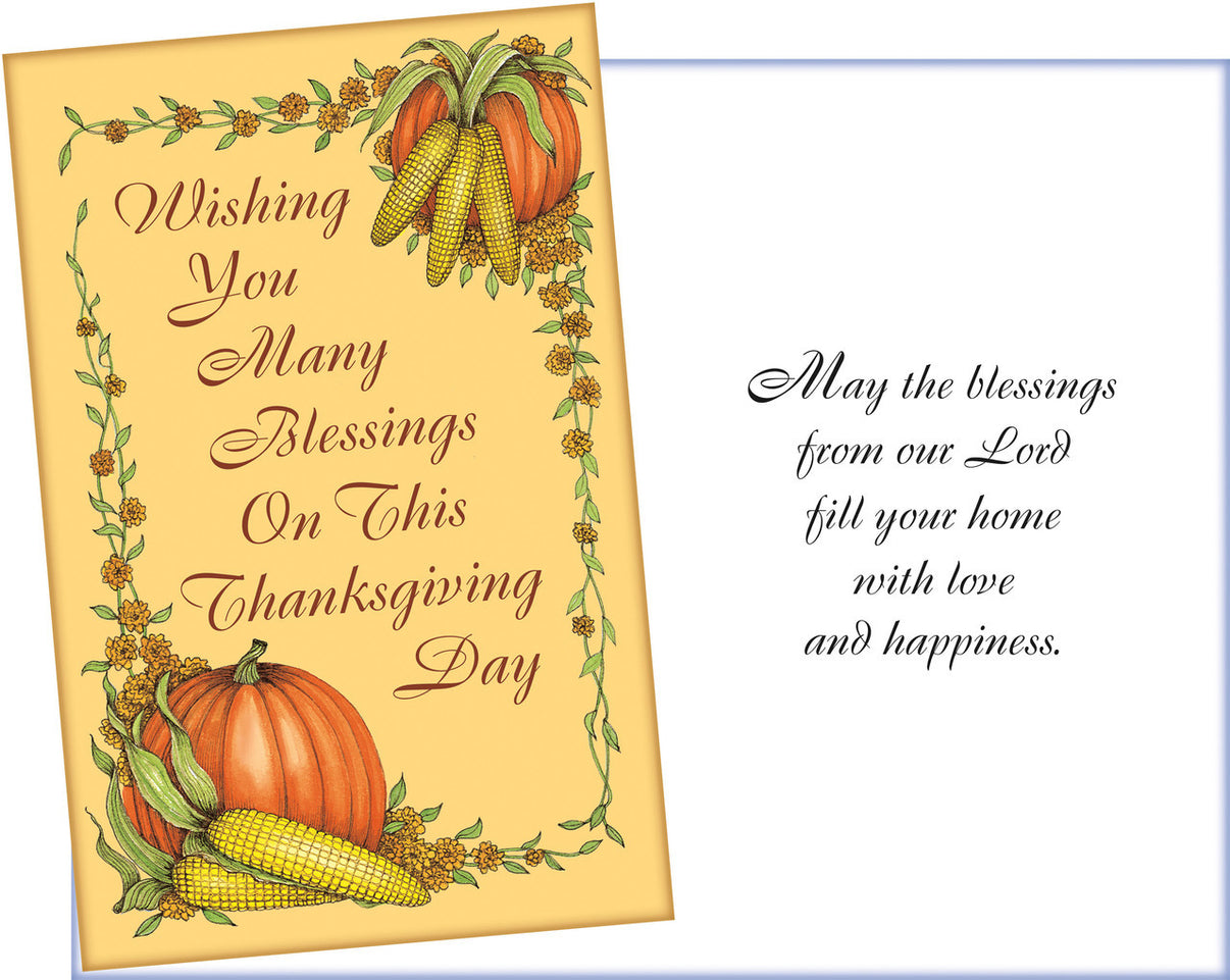 Blessings Thanksgiving Card – Blue Bird Cards